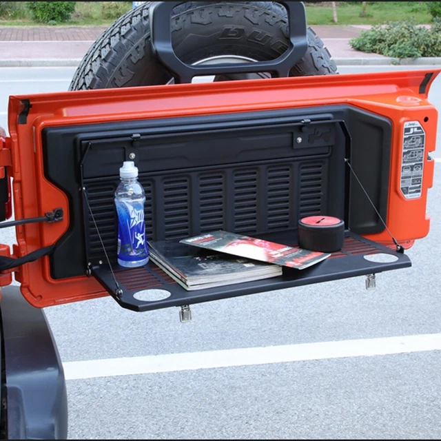 UK FOR JEEP Wrangler JL 18-19 Car Tailgate Rear Door Table Storage ...
