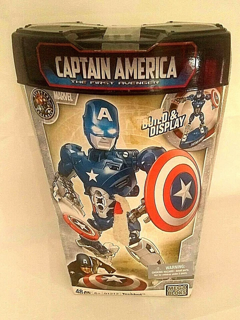 VINTAGE MARVEL CAPTAIN America Techbot Megabloks Toy Figure Set 91212 ...