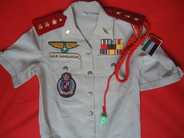UAE EMIRATES UNIFORM Shirt Polic E Air Force Army Military Size S Ranks ...