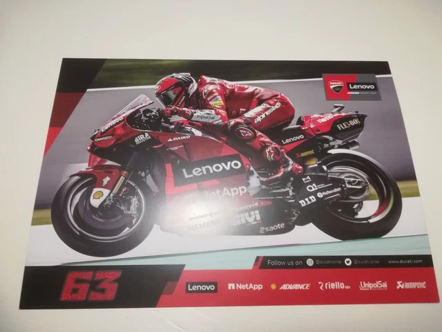 FRANCESCO BAGNAIA, JACK Miller Ducati Motogp Original Poster - A4 ...