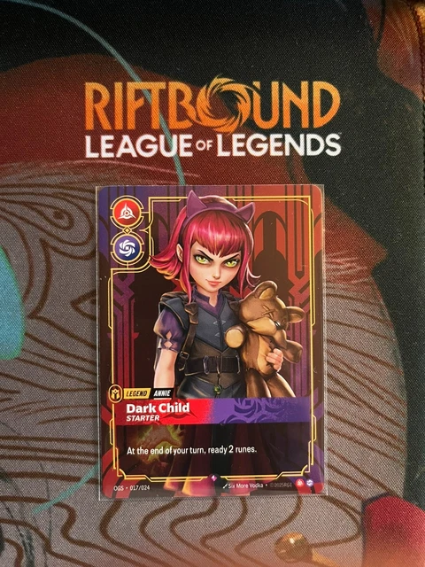RIFTBOUND DARK CHILD Annie Legend 017/024 OGN - Proving Grounds ...