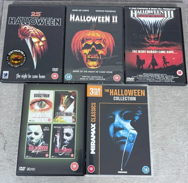 HALLOWEEN DVD BUNDLE Collection x8 - Michael Myers Horror Slasher Films ...