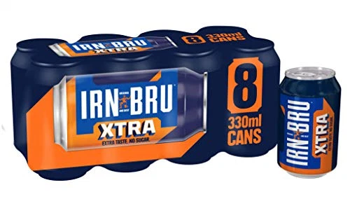 IRN-BRU XTRA NO Sugar Fizzy Drink Cans, 330ml, Pack of 8 EUR 6,23 - PicClick FR