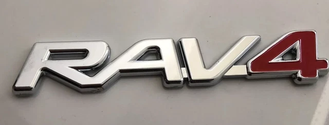 RAV4 TRUNK EMBLEMS Badge Chrome Rear Decals Letters Word Fit Toyota ...