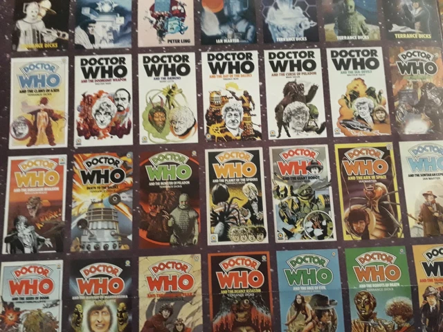 DOCTOR WHO TARGET Novel Wall Chart Large Poster Classic Novel Artwork ...