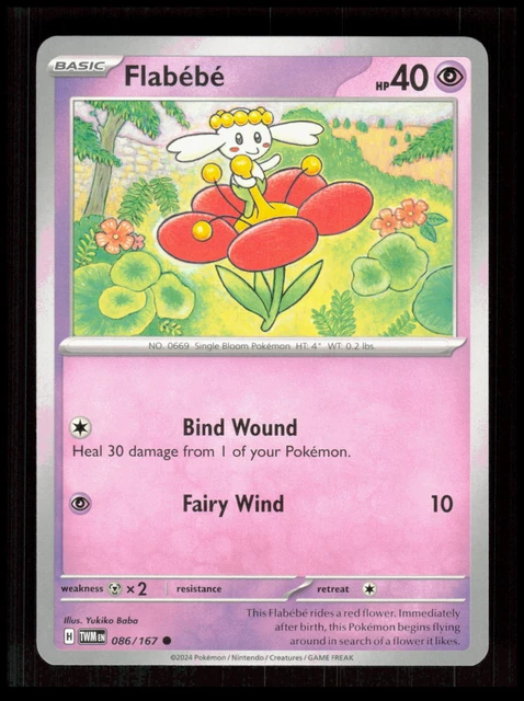 FLABEBE 086/167 SV06: Twilight Masquerade Pokemon tcg Card CB-1-9-C-7 ...