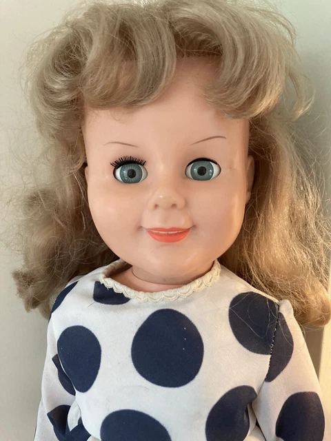 VINTAGE 1960S PALITOY Walking Talking Type 24”Doll With Record Player ...