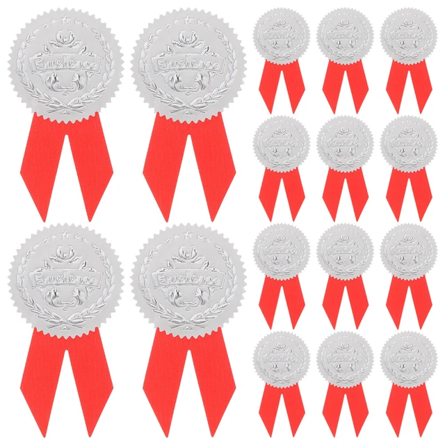 36 SETS CERTIFICATE Medals Stickers Graduation Certificate Seals ...