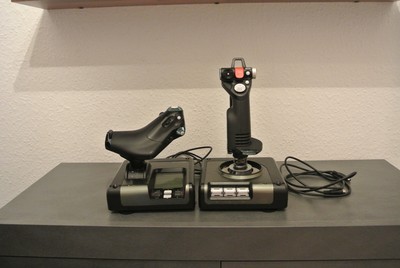 LOGITECH SAITEK X52 Pro Flight USB Flight Simulator Joystick for PC ...