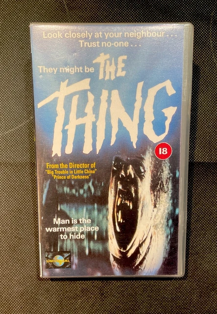 THE THING UK pal vhs small Box john carpenters 1982 Rare Retro Vintage ...