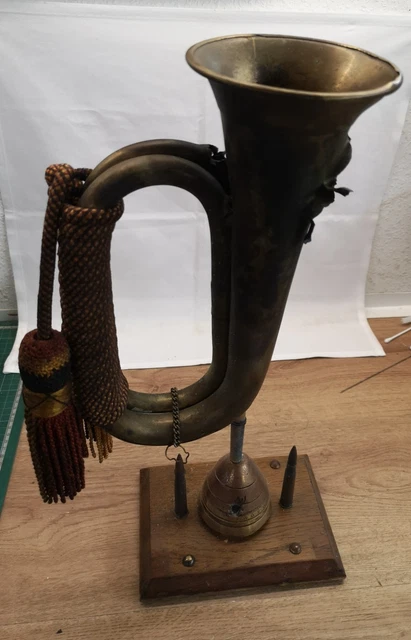 WW1 WW2 TRENCH art bugle battle felid damage £156.70 - PicClick UK