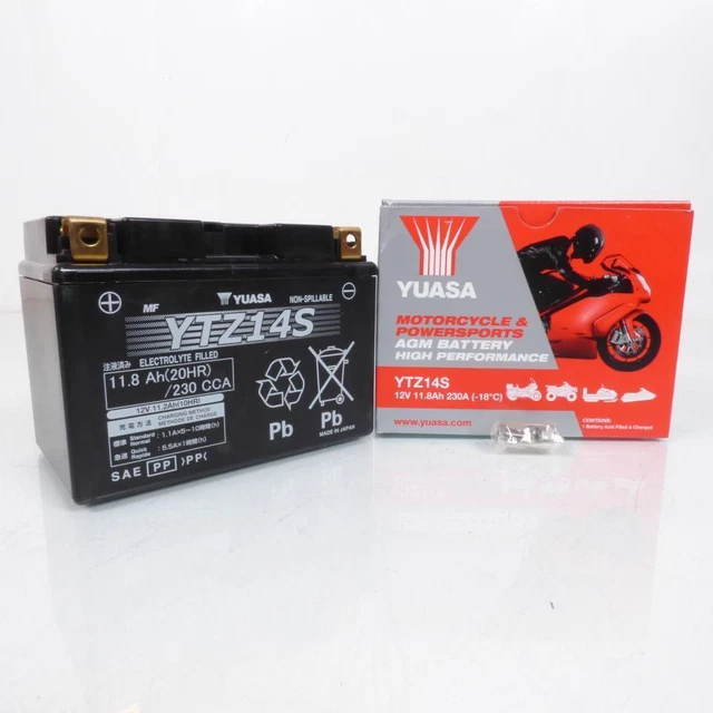 BATTERIE SLA YUASA für motorrad honda 1300 vt cx 2010 bis 2016 ytz14-s ...