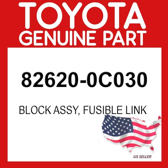 OEM GENUINE TOYOTA Main Fuse Block Assembly Fusible Link 82620-0C030 £ ...