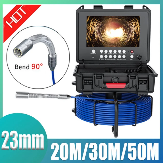 9& SEWER PIPE Inspection Camera Self-Leveling 512HZ Locator Borescope ...