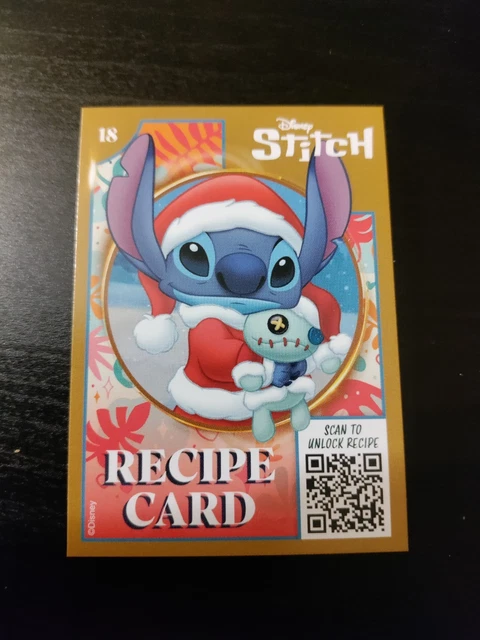MORRISONS DISNEY CHRISTMAS Party 2025 Trading Card No. 18 STITCH RECIPE ...