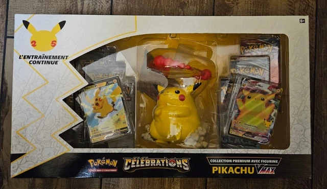 POKEMON COFFRET PREMIUM Pikachu VMAX 25 ans Celebrations figurine ...
