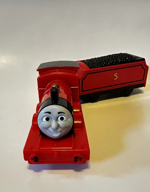 THOMAS & FRIENDS Trackmaster TALKING JAMES Train Motorized 2009 #5 Engine WORKS! $54.25 ...