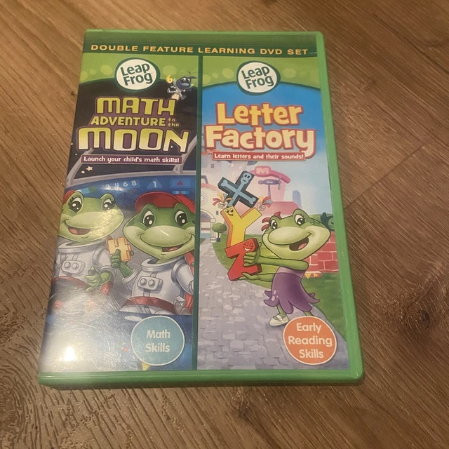 MATH ADVENTURE TO the Moon & Letter Factory Double Feature DVD Set Leap ...