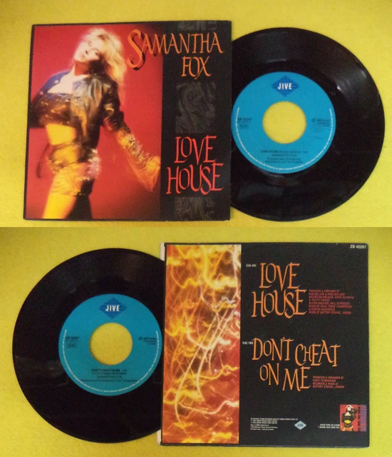 *LP 45 7'' SAMANTHA FOX Love house Don't cheat on me 1988 italy JIVE ...
