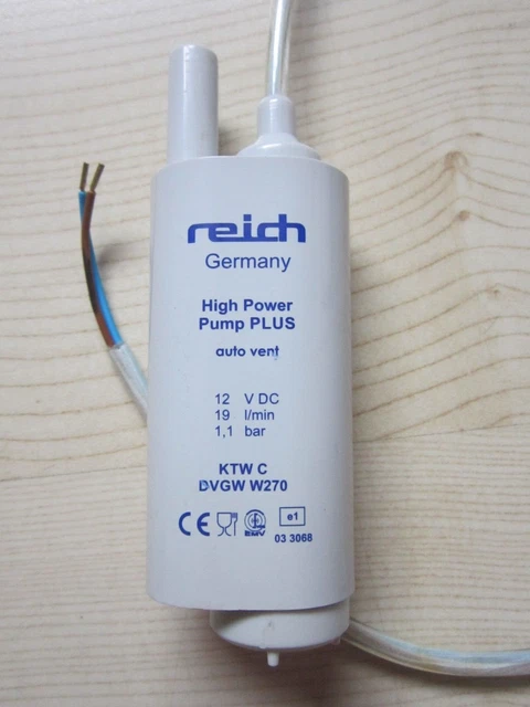 TAUCHPUMPE REICH KTW c dvgw w270 19l/min Wohnmobil Camper Reisemobil ...