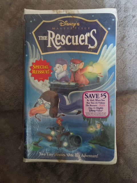 VINTAGE WALT DISNEY The Rescuers Masterpiece VHS Tape SEALED UNOPENED ...