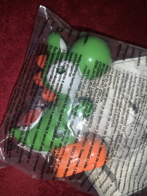 GIOCATTOLO MCDONALDS SUPER MARIO BROS. YOSHI Dinosauro PUSH & GO Happy ...