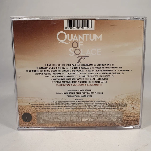 JAMES BOND QUANTUM of Solace Original Motion Picture Soundtrack CD ...