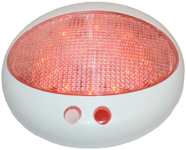 LED CABIN LIGHT Hi Power Dual Red White with Switch & Dimmer 300 Lumen ...