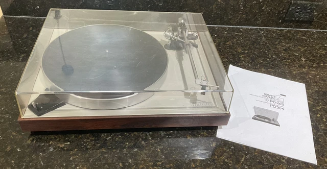 LUXMAN PD264 AUTO Lift-Up Direct Drive Record Player with Dust Cover w ...