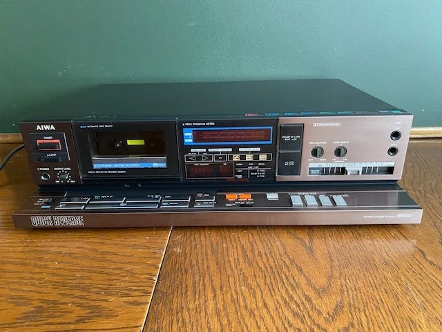 RARE VINTAGE 1980'S Aiwa R550 Cassette Deck - Retro HiFi Separate ...