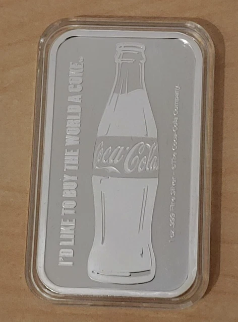 1 OZ / UNZE Coca-Cola SILBER BARREN Reverse Proof 2023 EUR 66,00 ...