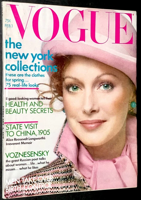 VOGUE 1. FEBRUAR 1972 - Avedon Barbara Carrera Donna Mitchell Helmut Newton EUR 45,60 - PicClick DE