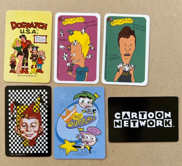 ORIGINAL SWAP PLAYING cards comic cartoon movies entertainment Beavis ...