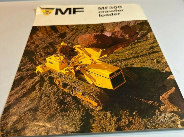 MASSEY FERGUSON MF300 Crawler loader Advertising Spec sheet original £10.21 - PicClick UK