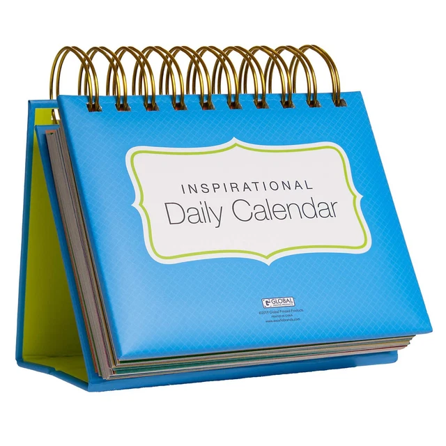 MOTIVATIONAL & INSPIRATIONAL Perpetual Daily Flip Calendar with Self ...