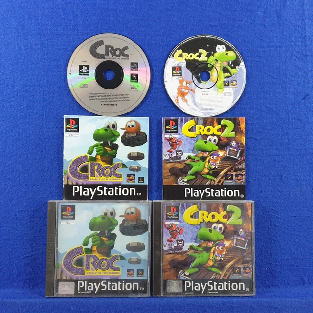 PS1 CROC X2 Games Legend of the Gobbos + 2 Boxed & Complete PAL Version ...