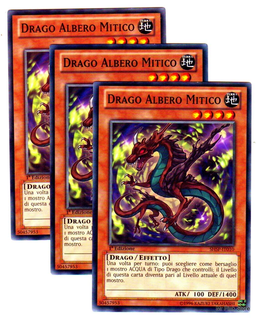 SET 3 CARTE : DRAGO ALBERO MITICO SHSP-IT010 Comune in Italiano YUGIOH EUR 1,75 - PicClick IT