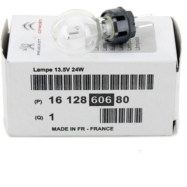 ORIGINAL PEUGEOT CITROEN 12V Hp24W P24W Lampe Lamp 6216F6 6216.F6 ...