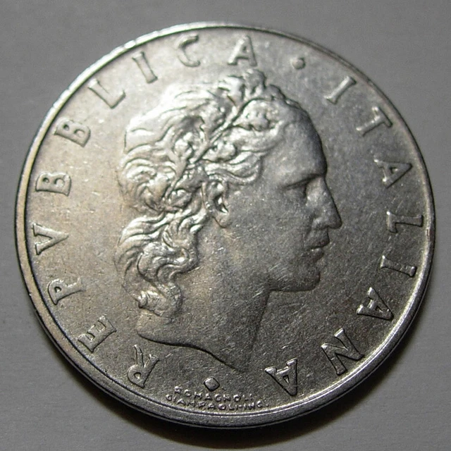 ITALIAN REPUBLIC 50 lire volcano 1st type 1958 BB+ £18.92 - PicClick UK