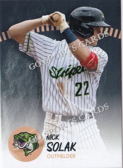 2023 GWINNETT STRIPERS Nick Solak RC Rookie Atlanta Braves Minor League ...