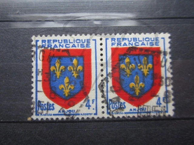 BEAUX TIMBRES DE France N° 838 En Paire - Cachet Hexagonal Tirete La ...