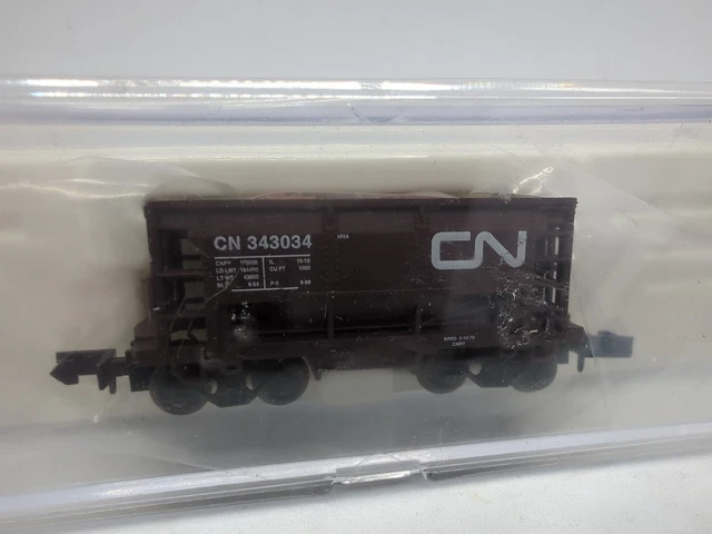 ATLAS N GAUGE 32012 Ore/Coal Car Canadian National 343034 Model Railway ...