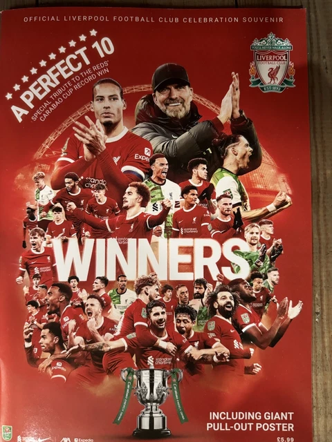 LIVERPOOL FC CARABAO Cup Winners magazine 2024 Official Celebration ...