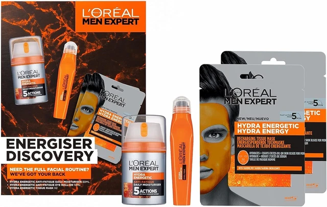L’ORÉAL PARIS MEN Expert Energiser Discovery Gift Set for Men Anti ...