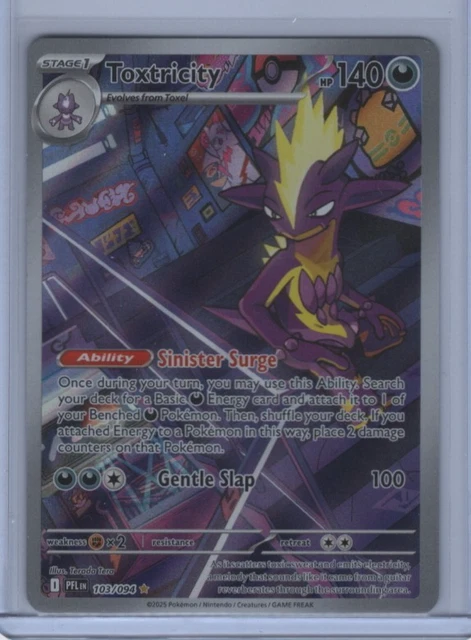 TOXTRICITY 2025 POKEMON Phantasmal Flames illustration rare IR 103/094 ...