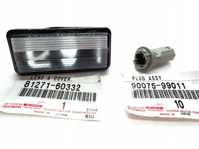 OEM TOYOTA LAND Cruiser LICENSE PLATE LAMP And SOCKET 90075-99011 81271 ...