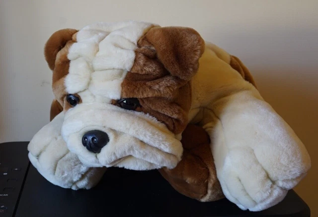 LARGE KEEL TOYS Simply Soft Collection English Bulldog Buster Plush ...
