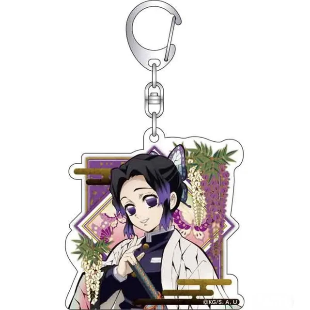 INSECT HASHIRA SHINOBU Kocho Double Sided Anime Keyring - Demon Slayer ...