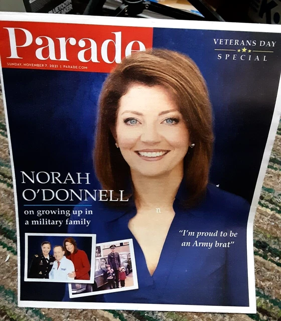 PARADE MAGAZINE NOVEMBER 7 2021 Norah O'Donnell Veterans Day Special £3 ... PARADE MAGAZINE NOVEMBER 7 2021 Norah O'Donnell Veterans Day Special £3 ...