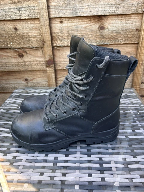 MAGNUM ELITE SHIELD Men's Black Leather Lace-Up Combat Boots UK10 EU44 ...